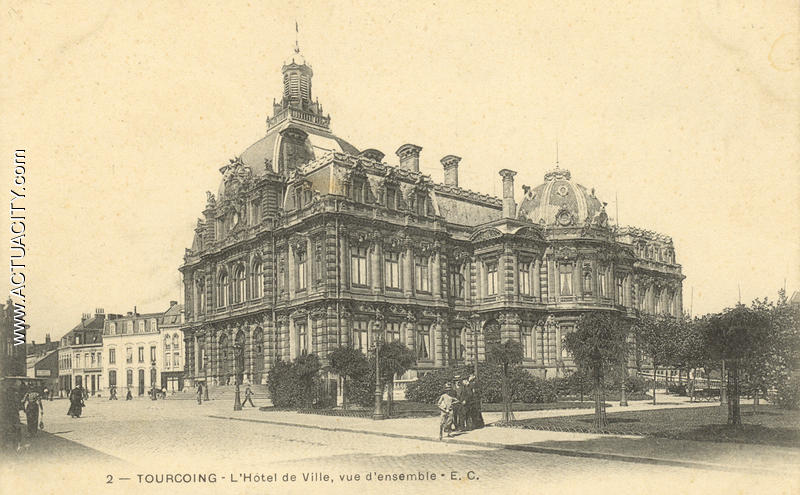 Carte postale ancienne de Tourcoing (59200) - Mairie de Tourcoing (59 ... Carte postale ancienne de Tourcoing (59200) - Mairie de Tourcoing (59 ...
